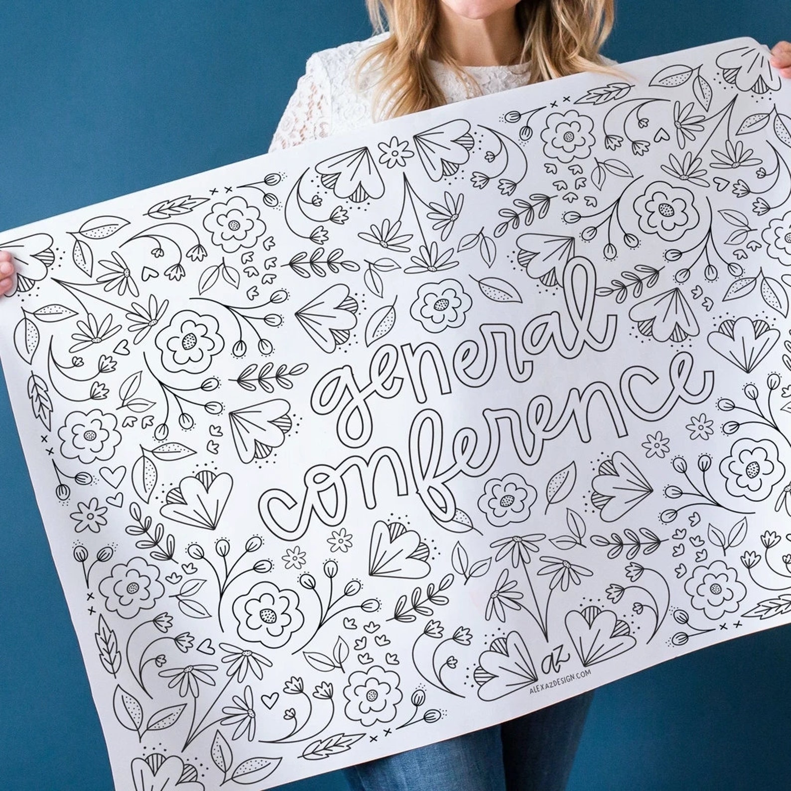 General Conference Coloring Bundle Pack of 4 Posters and Coloring - Etsy