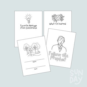 Mini General Conference Book for Primary Kids - Etsy