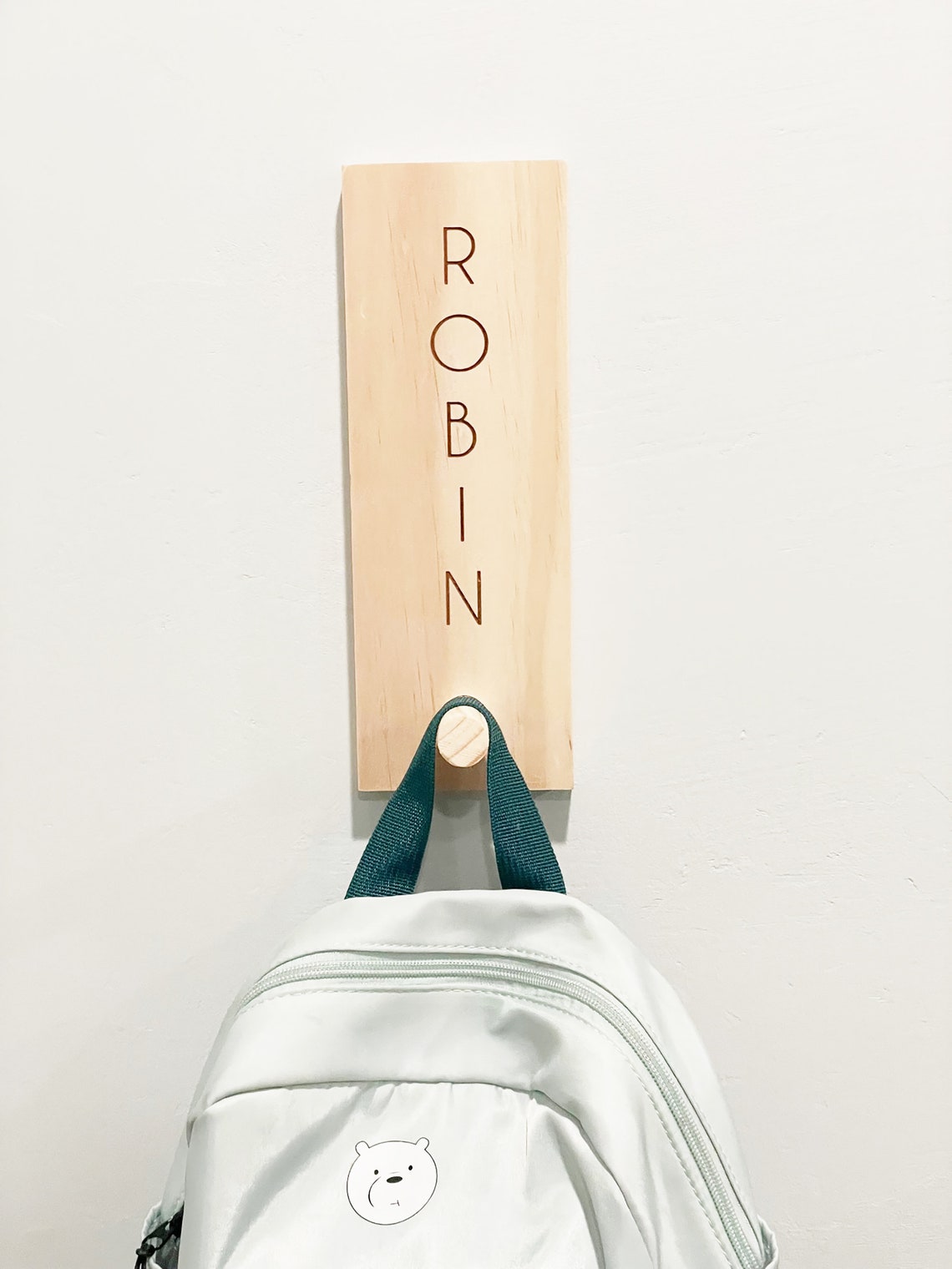 Children's Backpack Hook, Personalized Coat Hanger, Towel Hooks ...