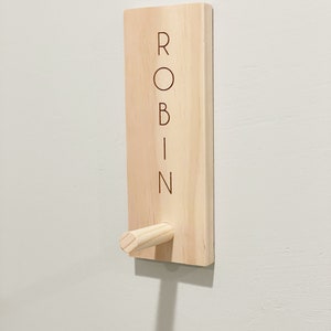 Children's Backpack Hook, Personalized Coat Hanger, Towel Hooks ...