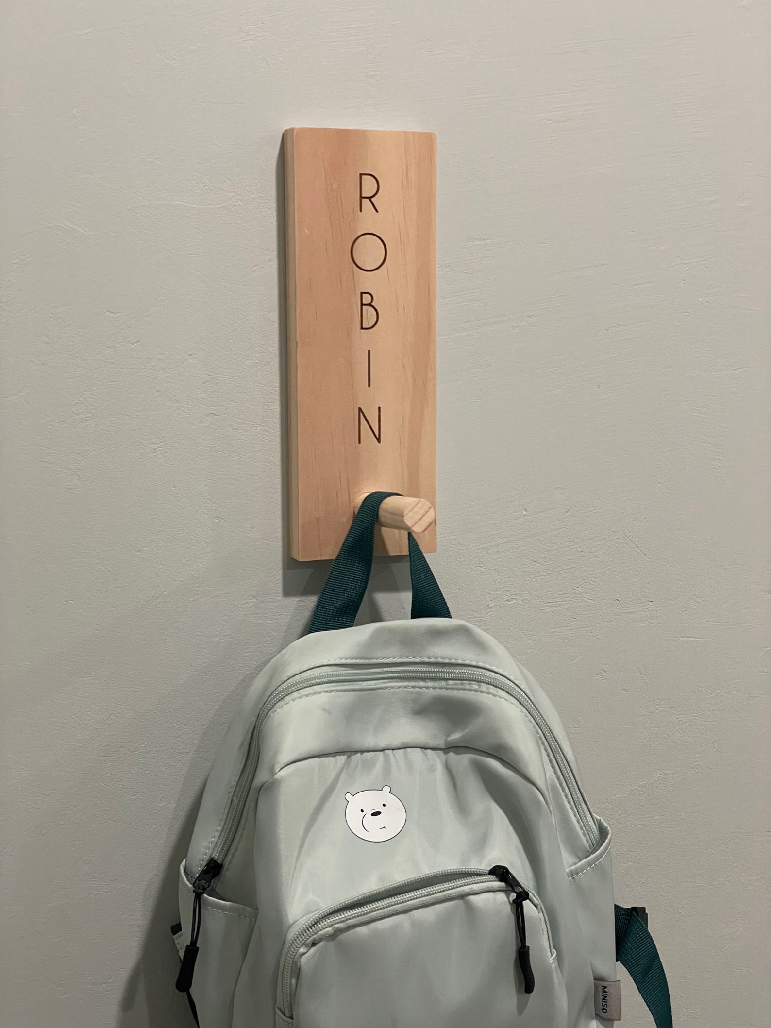 Children's Backpack Hook, Personalized Coat Hanger, Towel Hooks ...