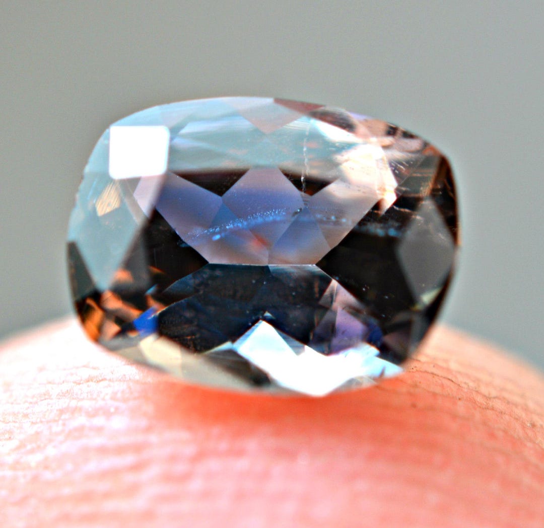 Rare Blue Phantom Axinite Top Cut Gemstone - Etsy