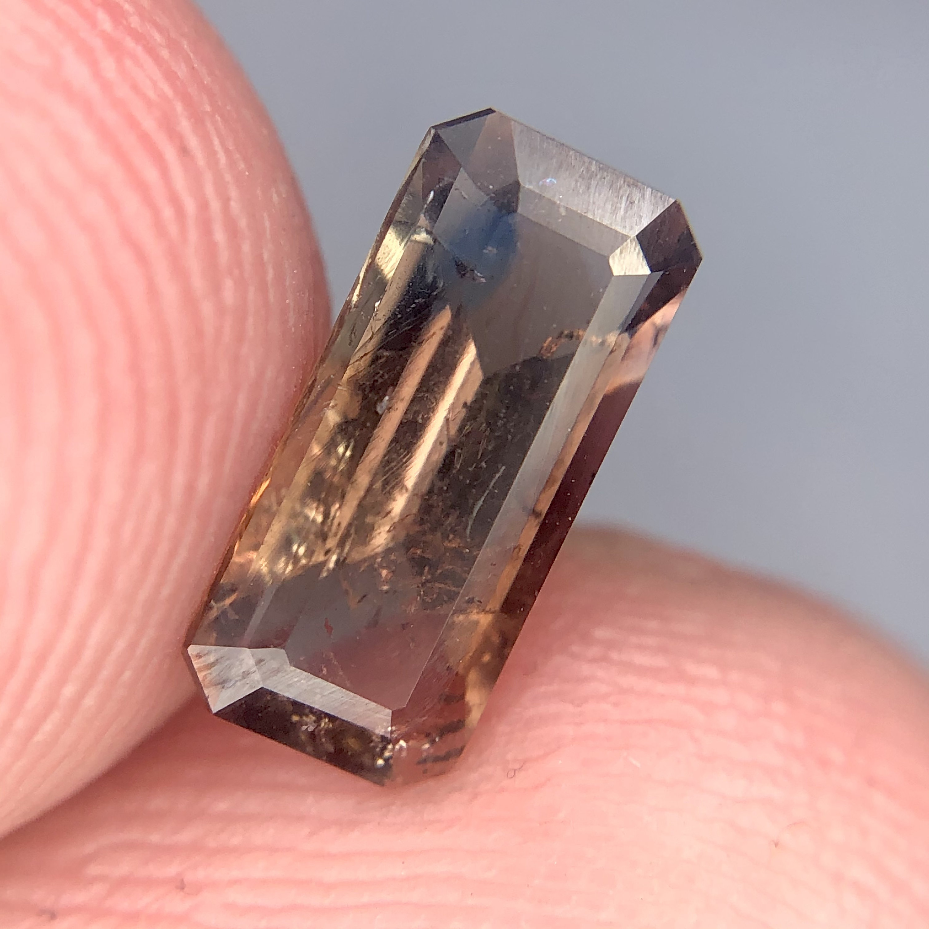 Rare Blue Phantom Axinite Top Cut Gemstone - Etsy