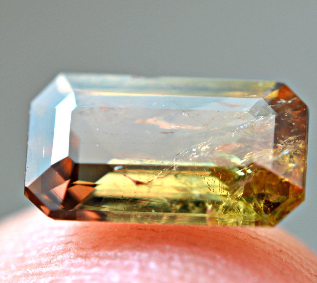 Rare Multi Color Axinite Top Cut Gemstone - Etsy