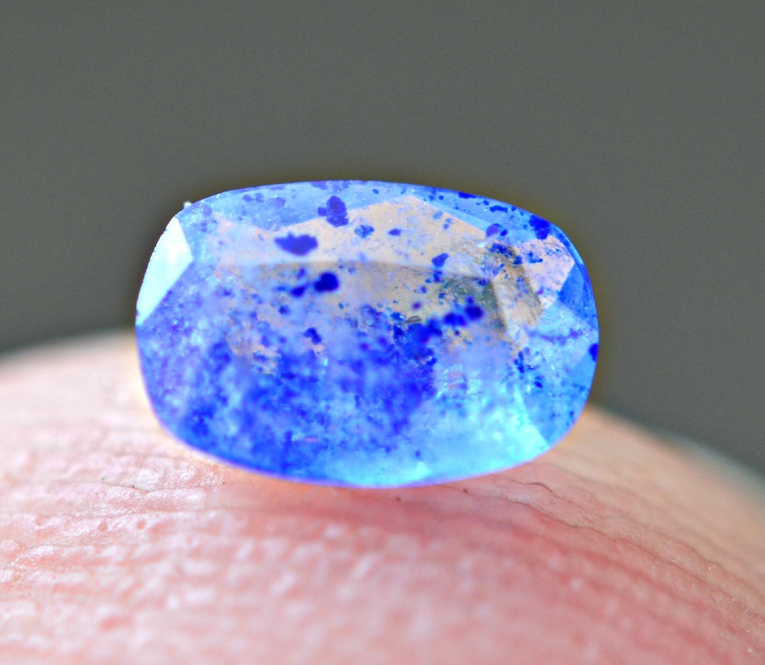 Rare Lazurite Dots in Sodalite Top Cut Gemstone From Afghanistan - Etsy