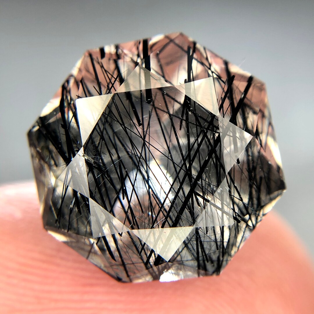 Rare Rutile Needles in Quartz Top Cut Gemstone From Pakistan - Etsy