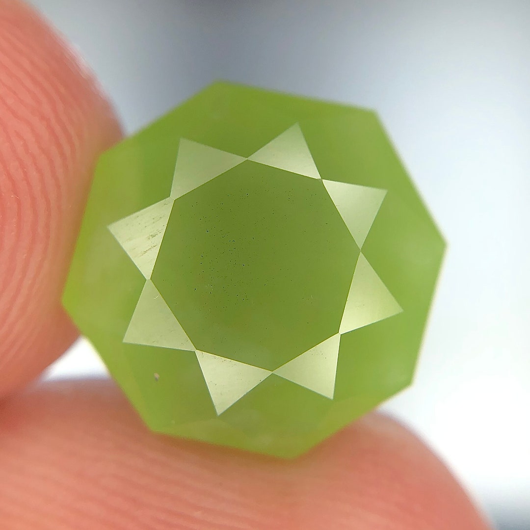 Apple Green Hydro Grossular Garnet Top Cut Gemstone From Pakistan - Etsy