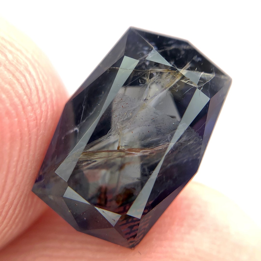 Rare Iolite Variety of Mineral Cordierite Having Dots Gemstone - Etsy