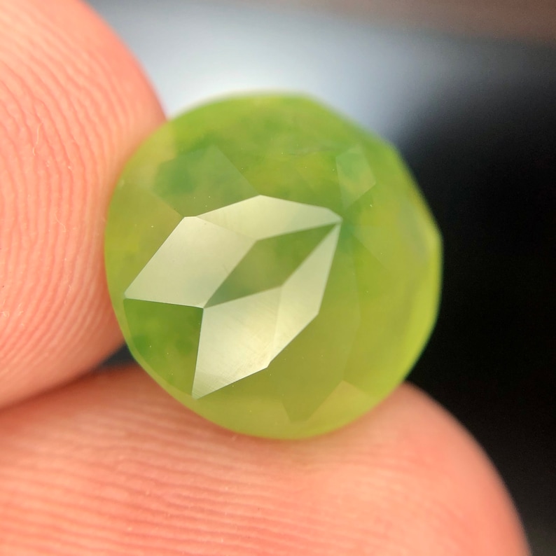 Gooseberry Green Hydro Grossular Garnet Top Cut Gemstone From Pakistan ...