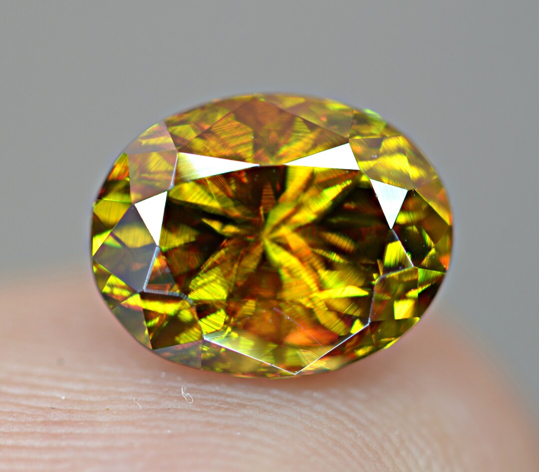 Lustrous Full Fire Titanite Sphene Top Cut Gemstone - Etsy