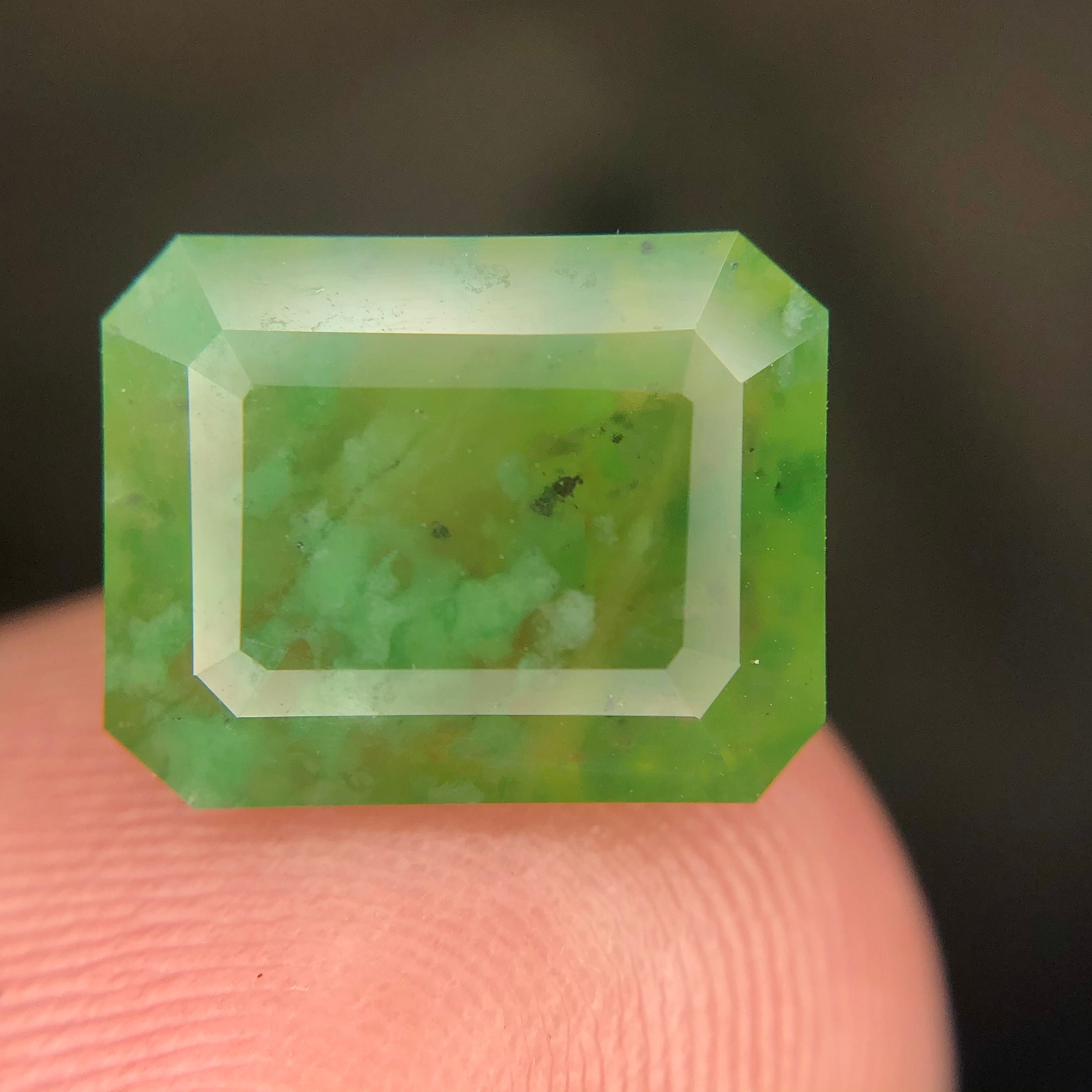 Gooseberry Green Hydro Grossular Garnet Top Cut Gemstone From Pakistan ...