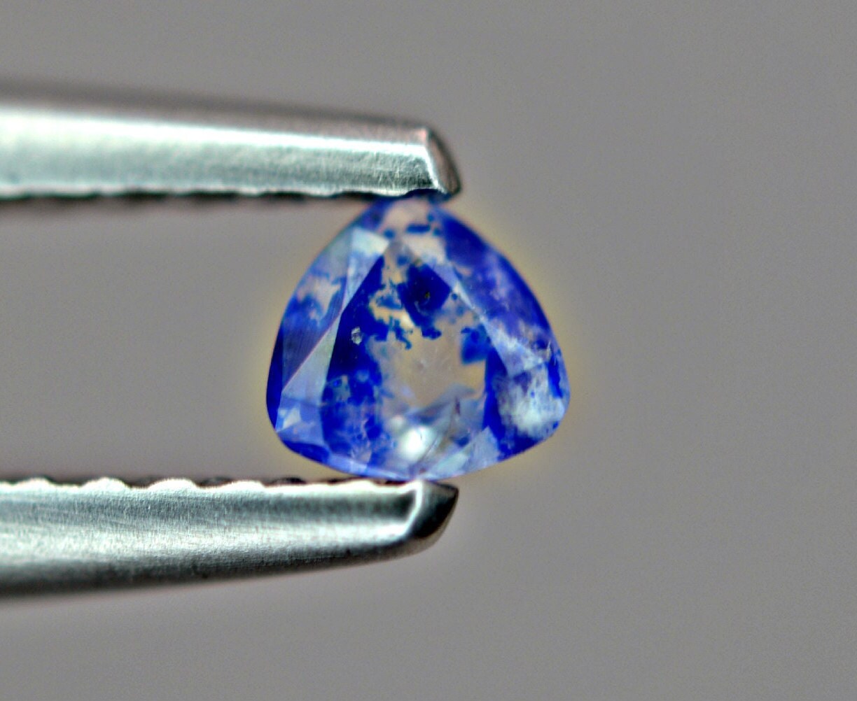 Rare Transparent Scapolite With Lazurite Top Cut Gemstone From ...