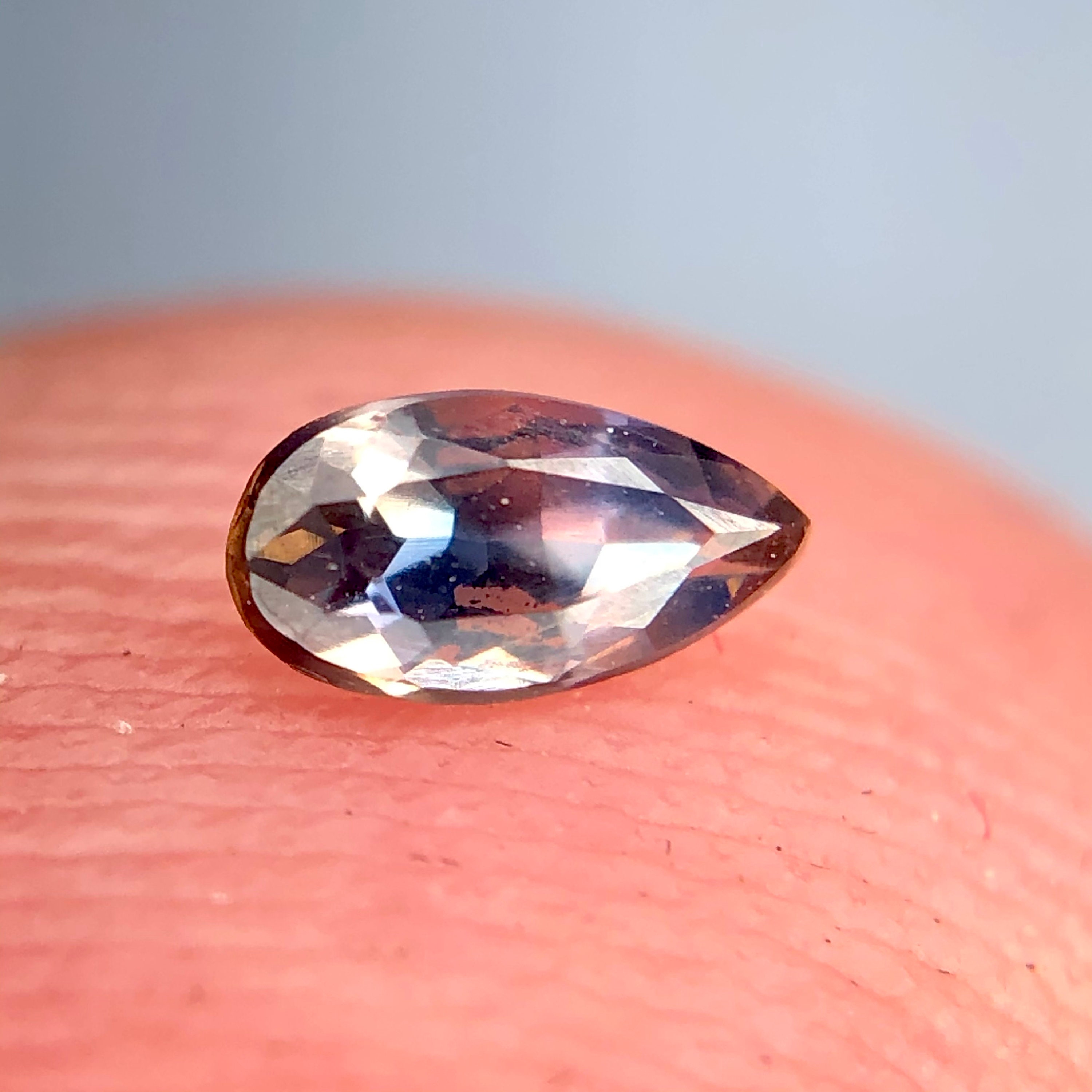 Rare Blue Phantom Axinite Top Cut Gemstone - Etsy