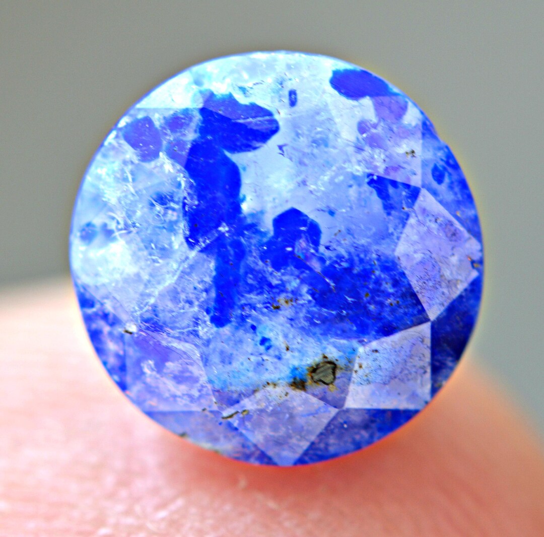 Rare Lazurite Dots in Sodalite Top Cut Gemstone From Afghanistan - Etsy