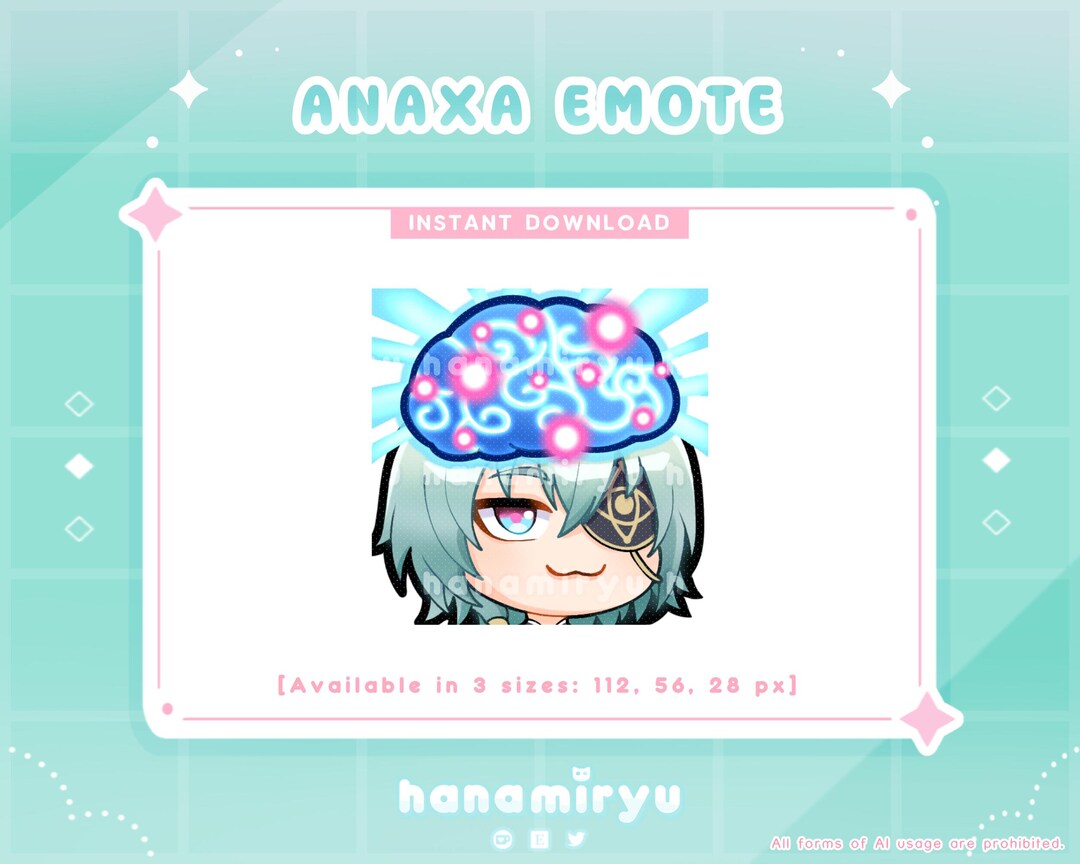 Anaxa Emote - Braining, Cute Chibi Honkai Star Rail Anaxagoras Neuron ...