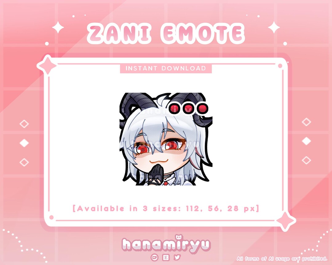 Zani Smirk Emote, Cute Chibi Wuthering Waves Evil Grin Emoji, Wuwa ...