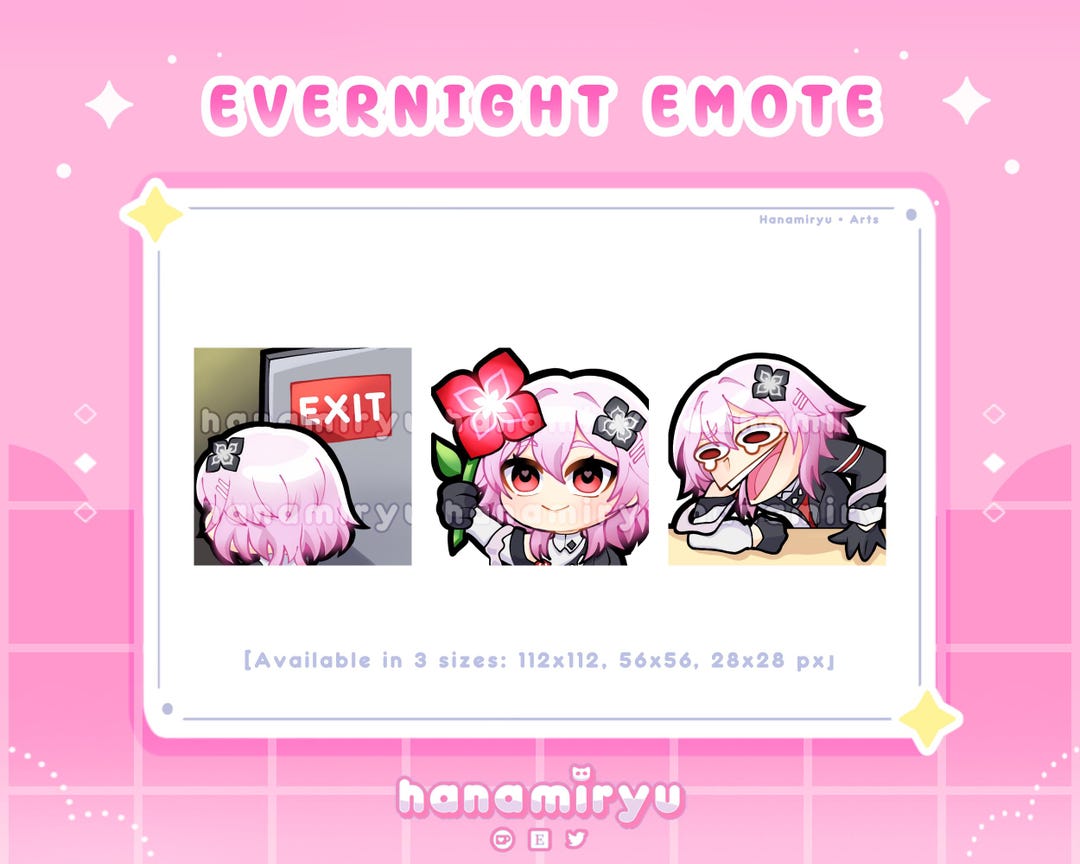 HSR Evernight Emotes Set: Honkai Star Rail March 7th Exit / Flower ...