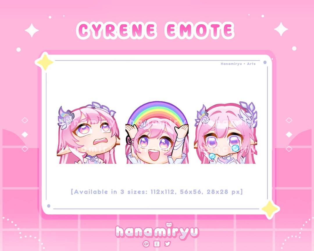 HSR Cyrene Emotes Set, Honkai Star Rail Looking up / Imagination / Sad ...