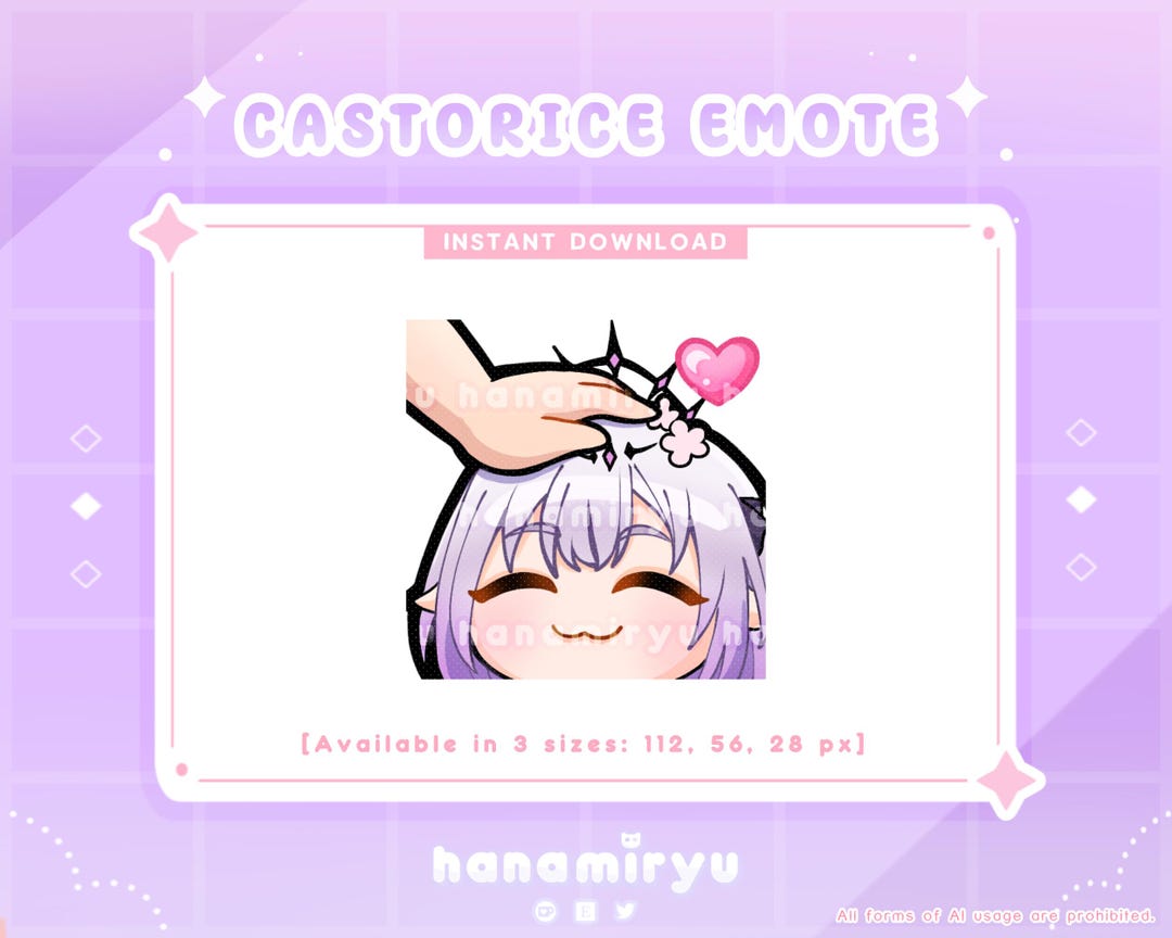 Castorice Pat Emote, Cute Chibi Honkai Star Rail Headpat Emoji, HSR ...