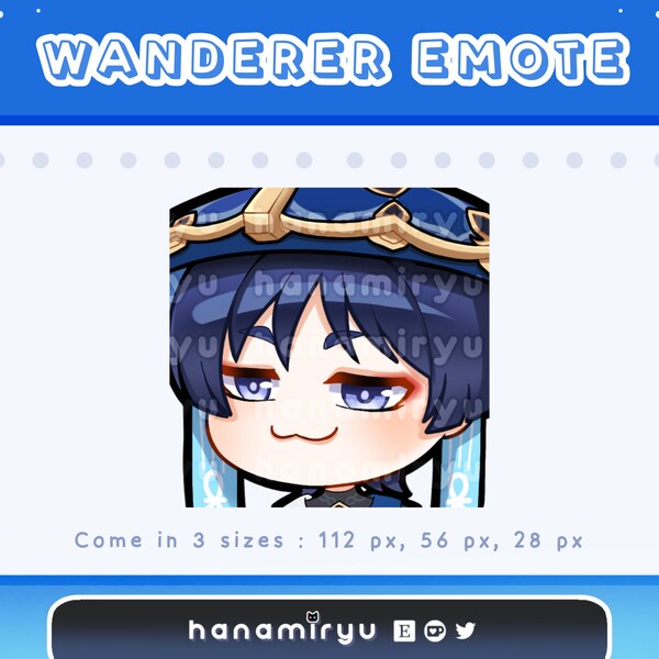 Wanderer Genshin Twitch - Etsy
