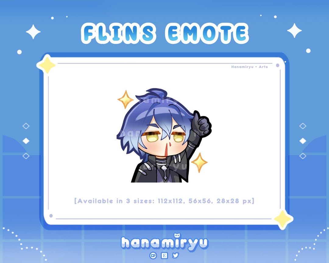 Flins Emote Approved, Cute Chibi Genshin Impact Thumbs up Emoji ...