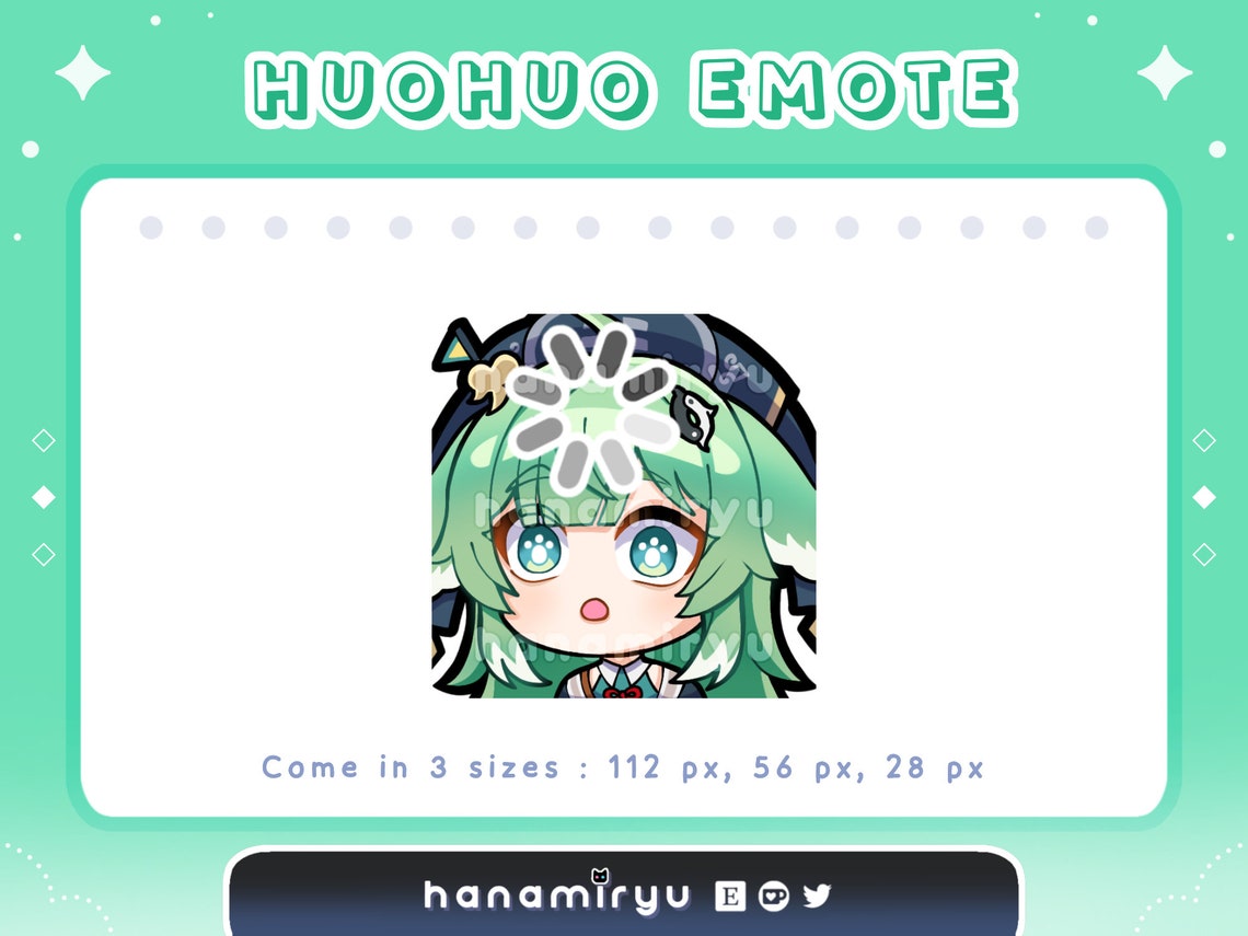 Huohuo Loading Emote, Cute Chibi Honkai Star Rail Fofo Think / Clueless ...