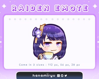 Art & Collectibles Digital Drawing & Illustration Genshin Impact Raiden ...