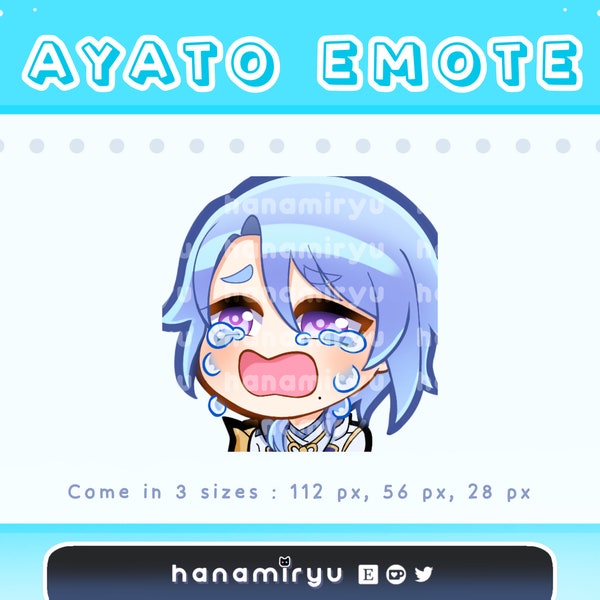 Twitch Kamisato Ayato Emotes - Etsy Australia