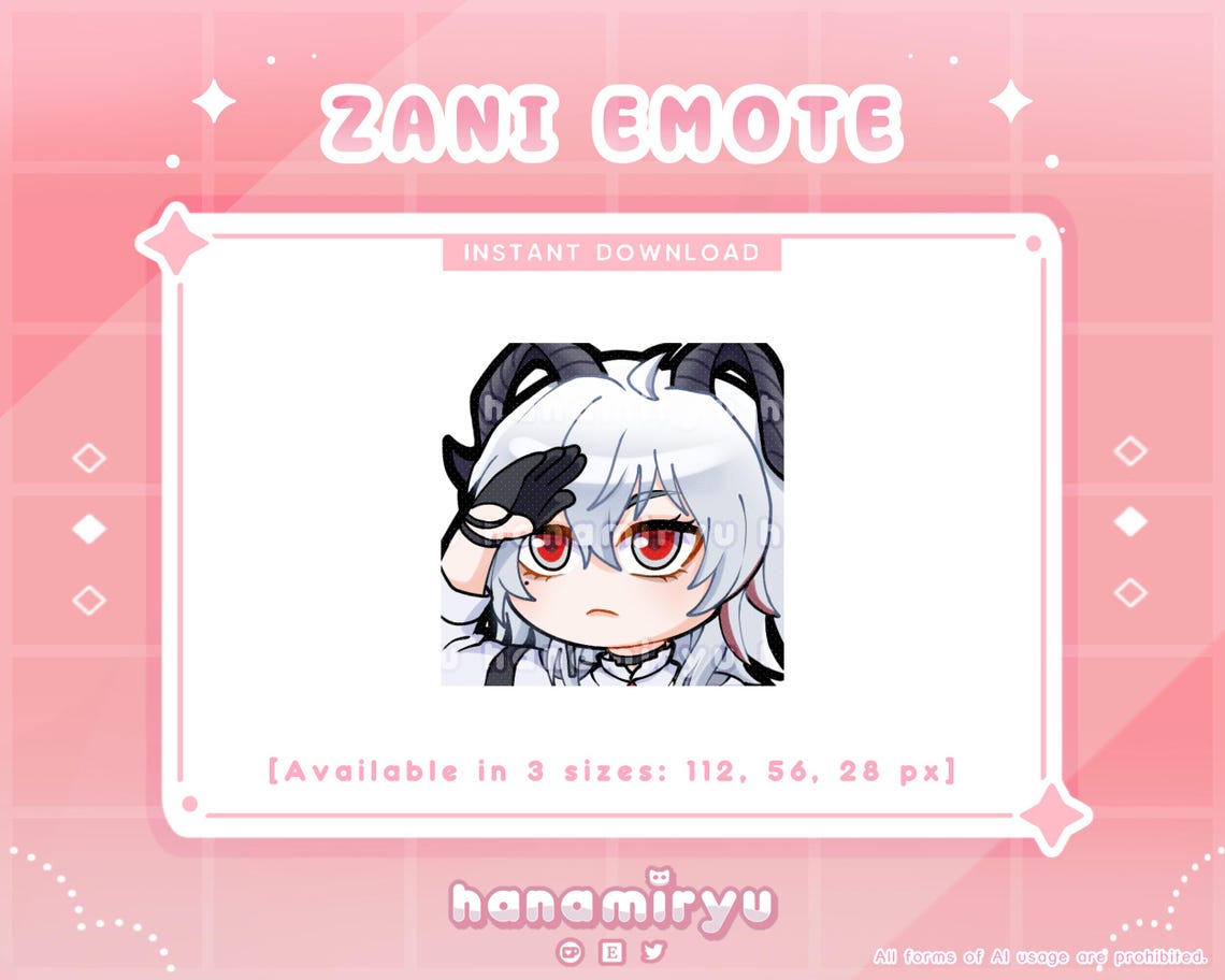 Zani Roger Emote, Cute Chibi Wuthering Waves Obey Emoji, Wuwa Premade ...