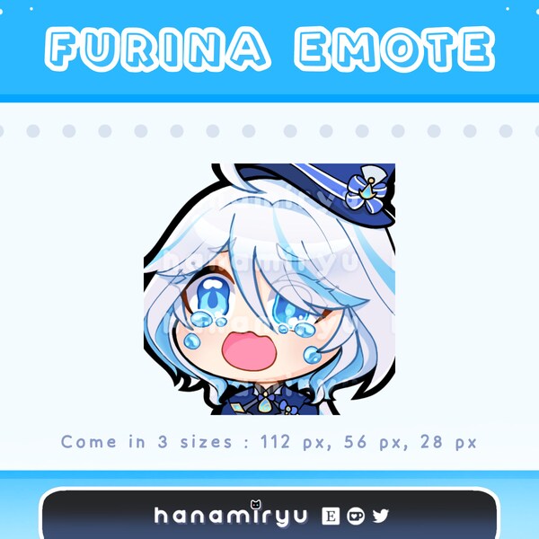 Focalors Sad Emote - Etsy