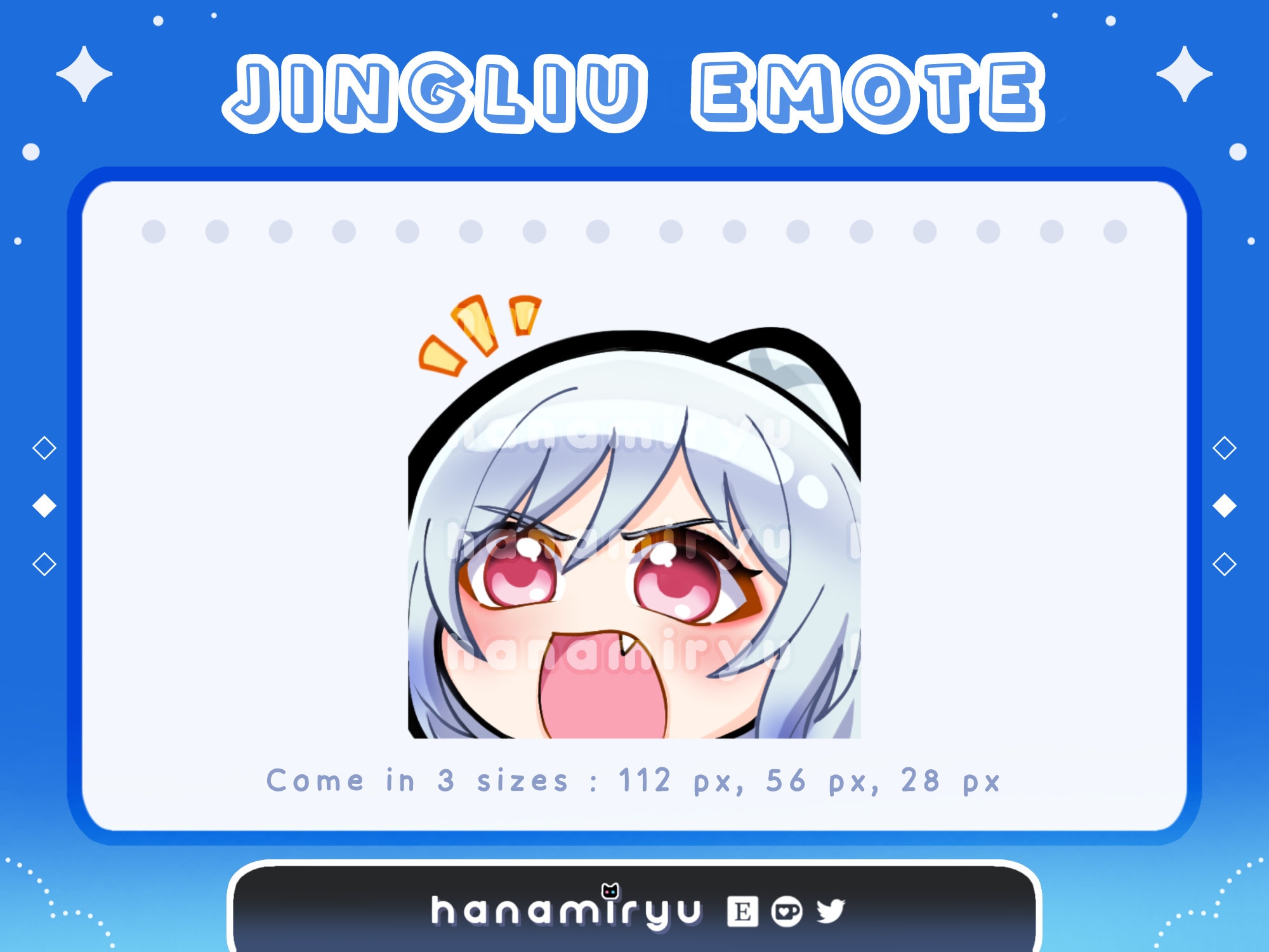 Genshin Impact KeQing Huh/Confused Emote For Twitch/Discord, 53% OFF