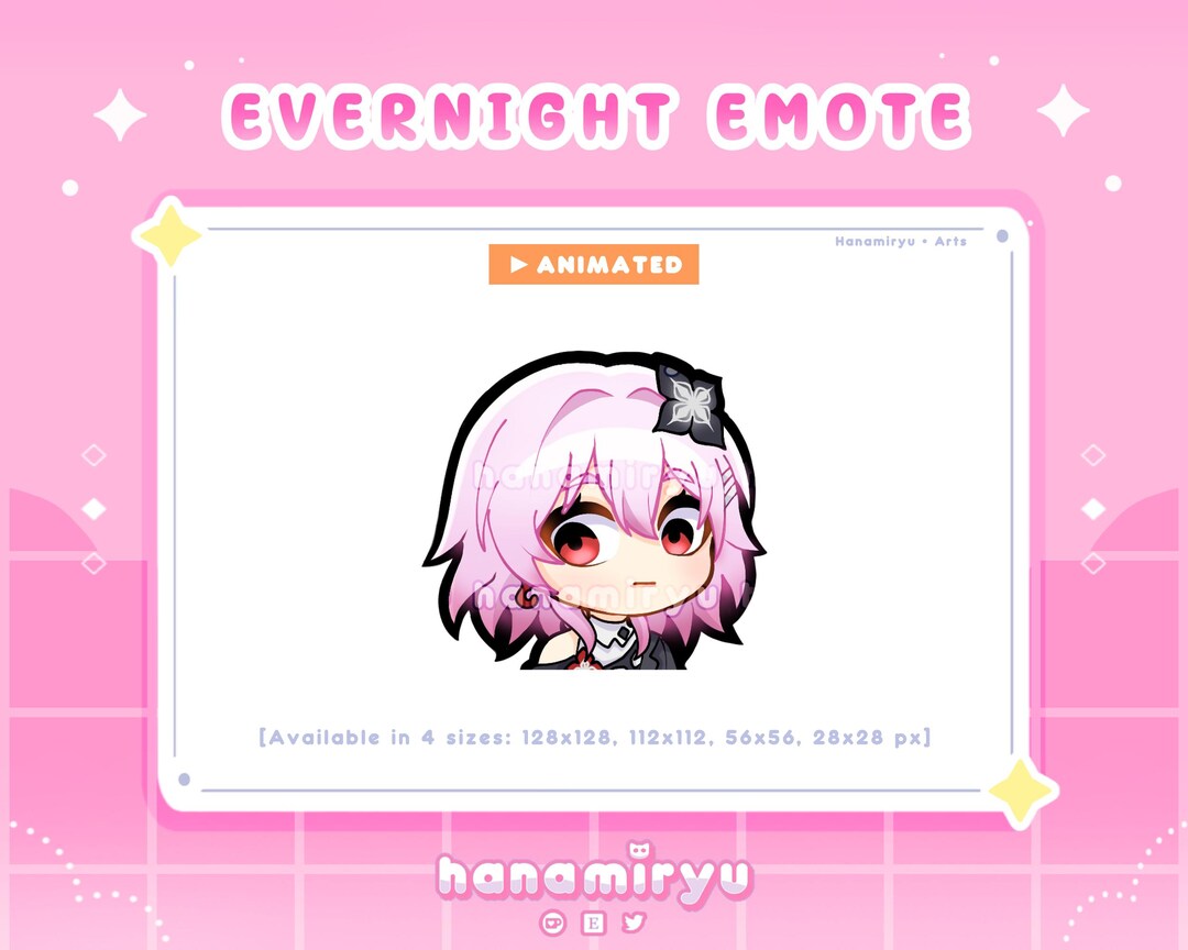 Evernight Awkward Animated Emote, Cute Chibi Honkai Star Rail March 7th ...