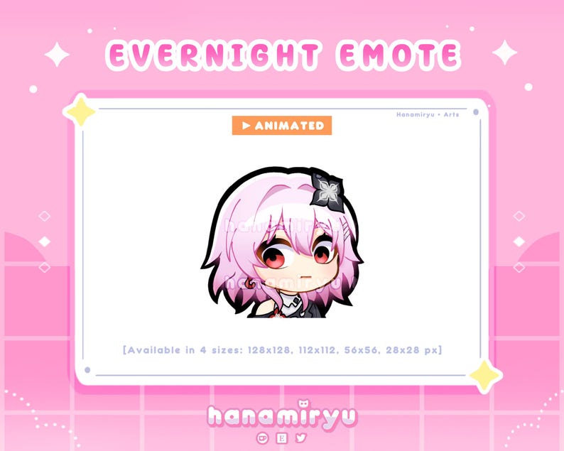 Evernight Awkward Animated Emote, Cute Chibi Honkai Star Rail March 7th ...