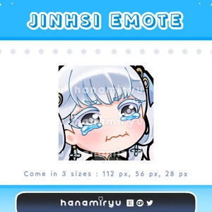 Jinhsi Emotes Set, Cute Chibi Wuthering Waves Cry / Light Stick ...