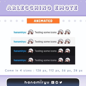 Arlecchino Bongo Animated Emote, Cute Chibi Genshin Impact Knave Slap ...