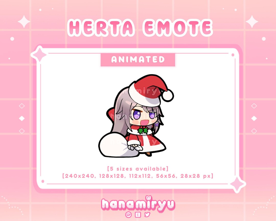 The Herta HSR Padoru Animated Emote, Cute Chibi Honkai Star Rail ...