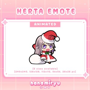 The Herta HSR Padoru Animated Emote, Cute Chibi Honkai Star Rail ...