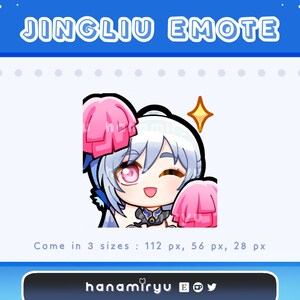 Jingliu Cheerleading Emote, Cute Chibi Honkai Star Rail Keiryuu Pom Pom ...