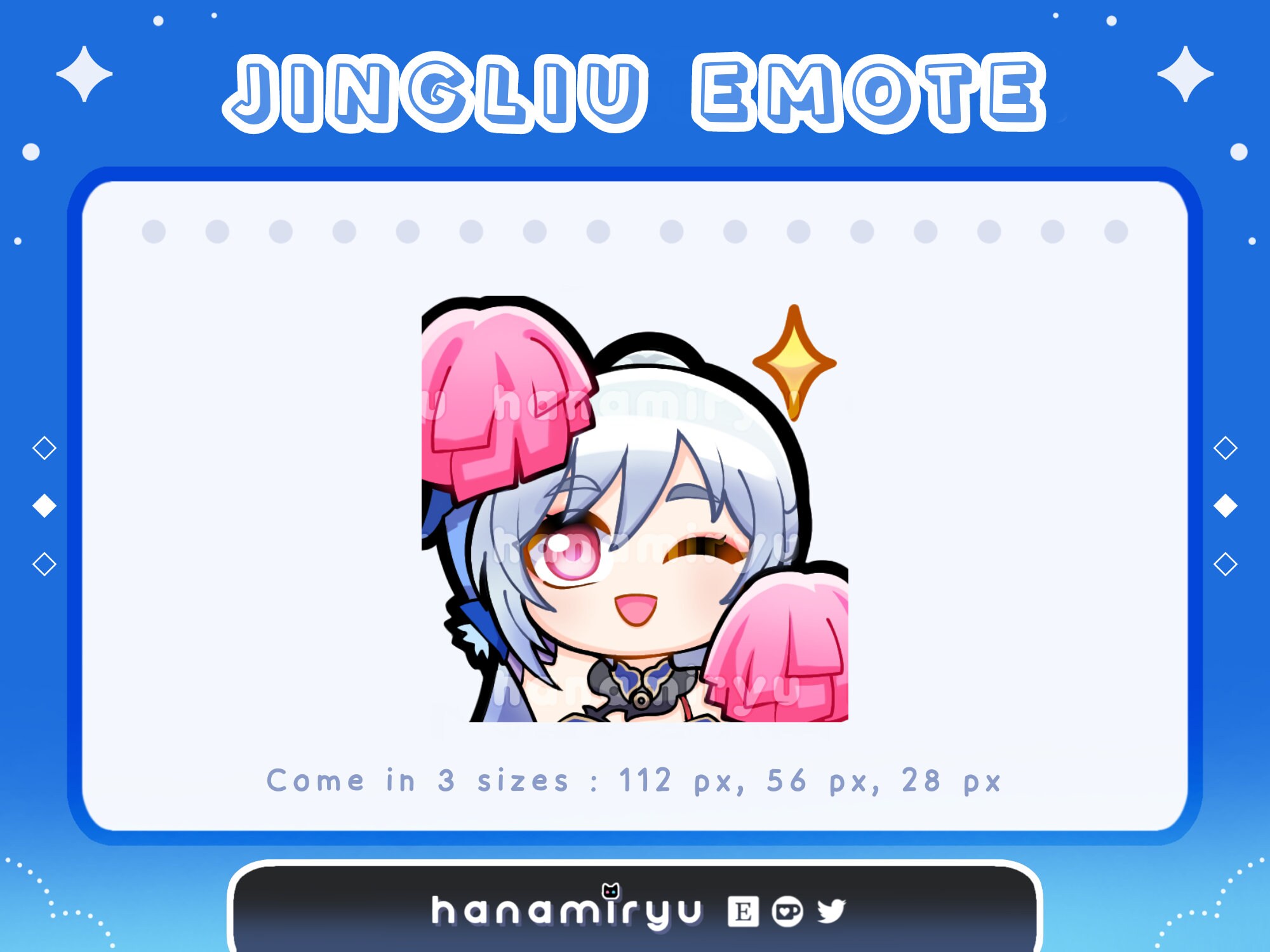 Jingliu Cheerleading Emote, Cute Chibi Honkai Star Rail Keiryuu Pom Pom ...