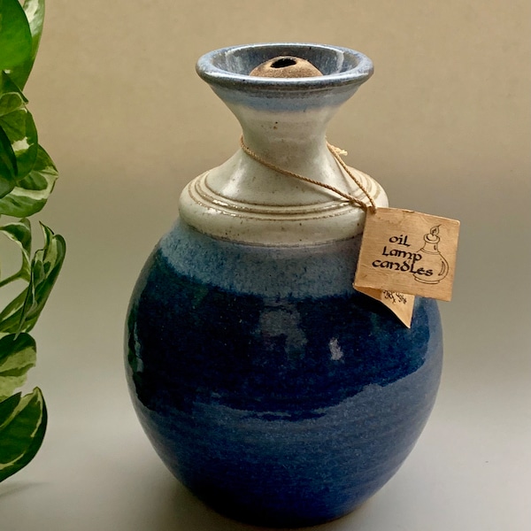 Pottery Oil Lamp - Etsy