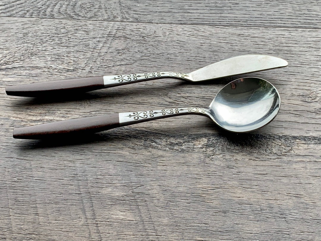 Vintage Interpur Stainless Japan INR2 Serving Flatware butter/cheese ...