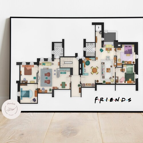 PRINTABLE Plan APARTMENTS friends / Svg Png - Etsy