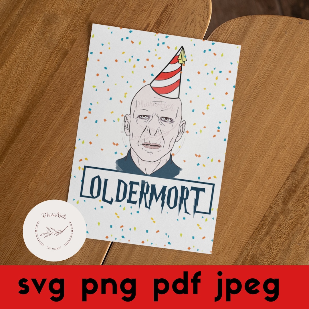 Oldemort Instant Download Birthday Card | Birthday Card | Print at Home ...