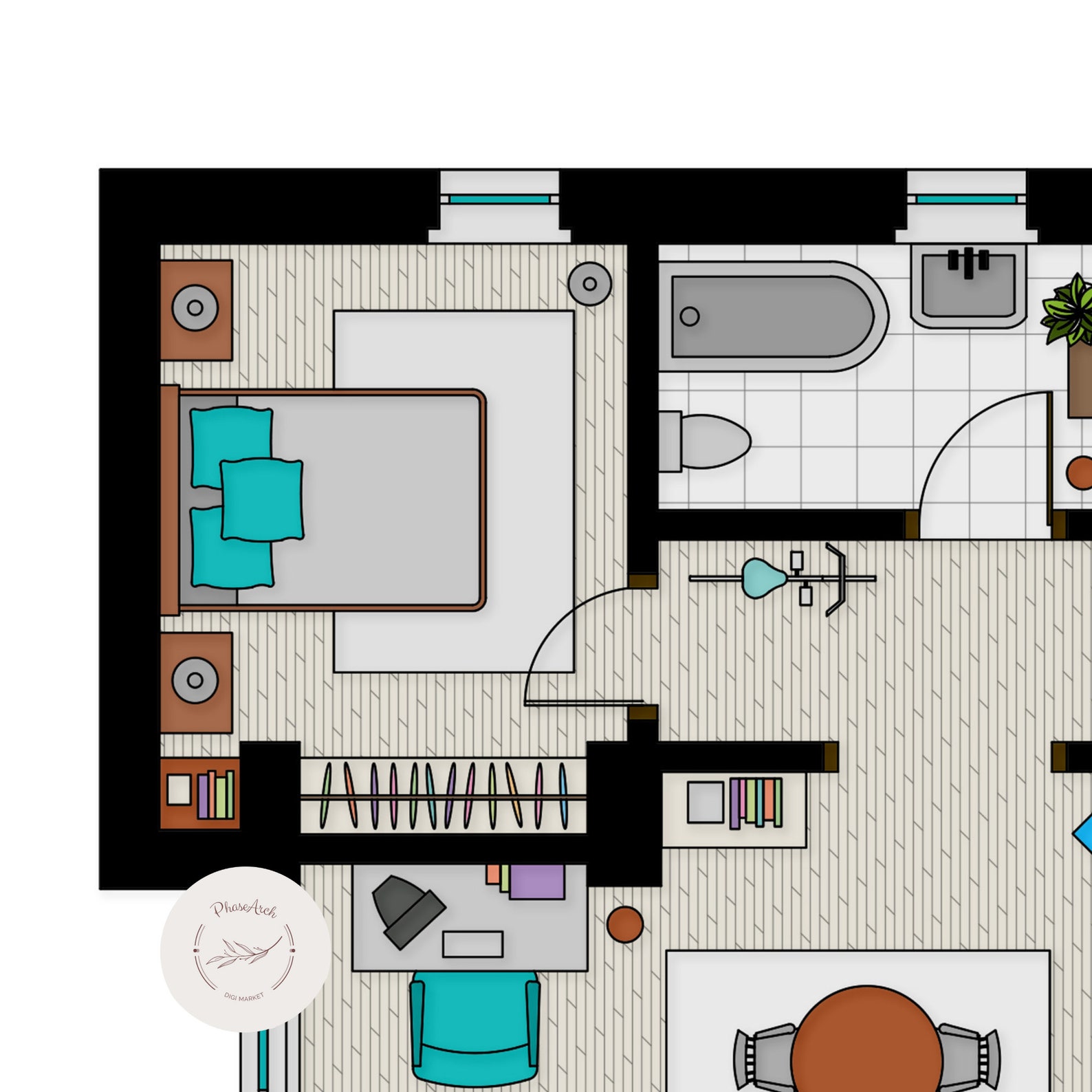 PRINTABLE PLAN SEINFELD Apartments / Svg, Png , Pdf , Jpg - Etsy