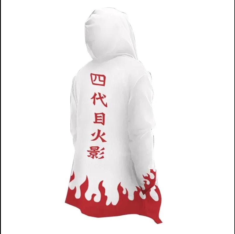 Namikaze Minato Cosplay Jacket Trench Robe Akatsuki Cloak Halloween ...