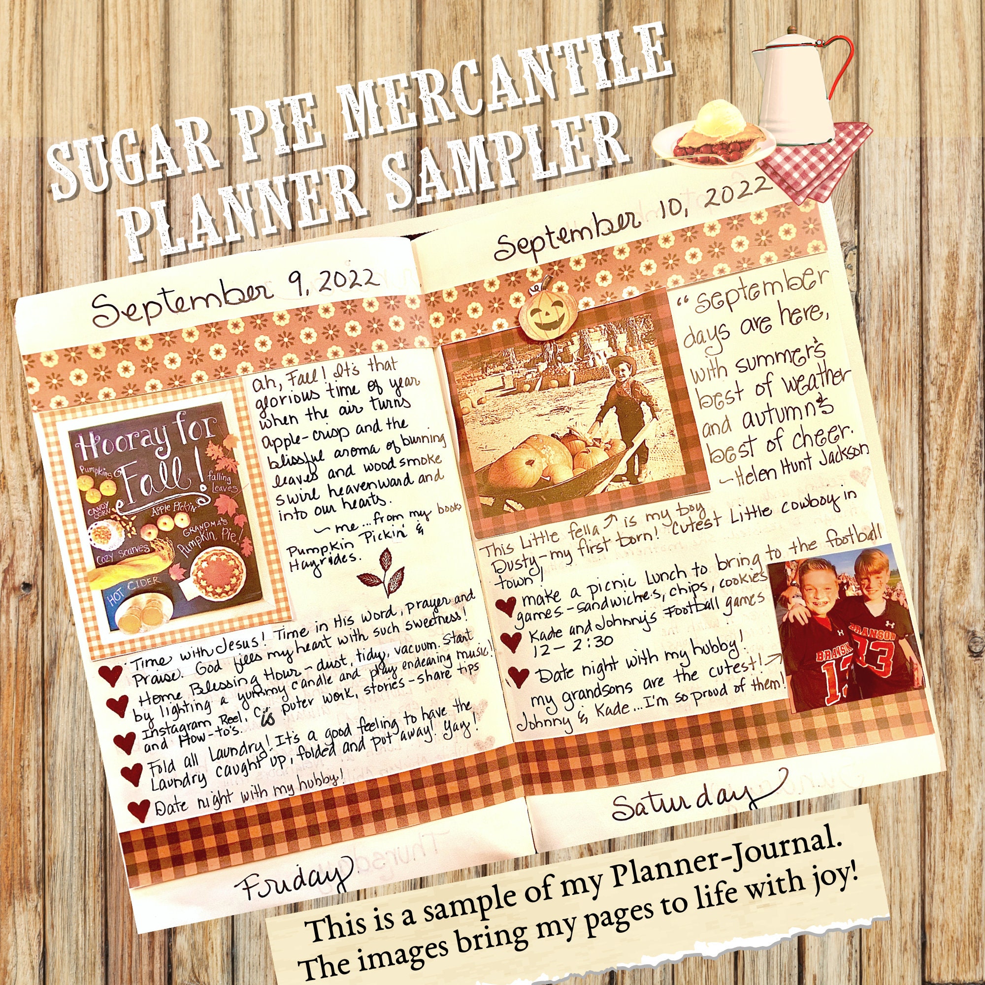 Happy Harvest - Fall Digital Clipart PDF - Etsy