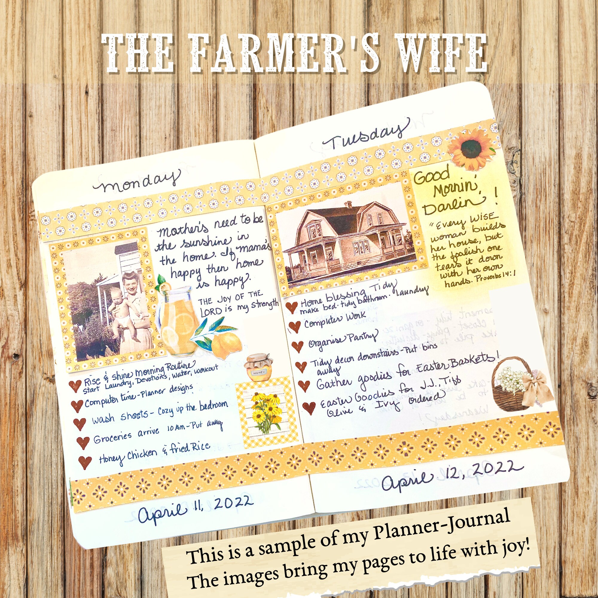 THE FARMER'S WIFE ~ Farm-style Clipart, Collage Sheet, Ephemera, Images ...
