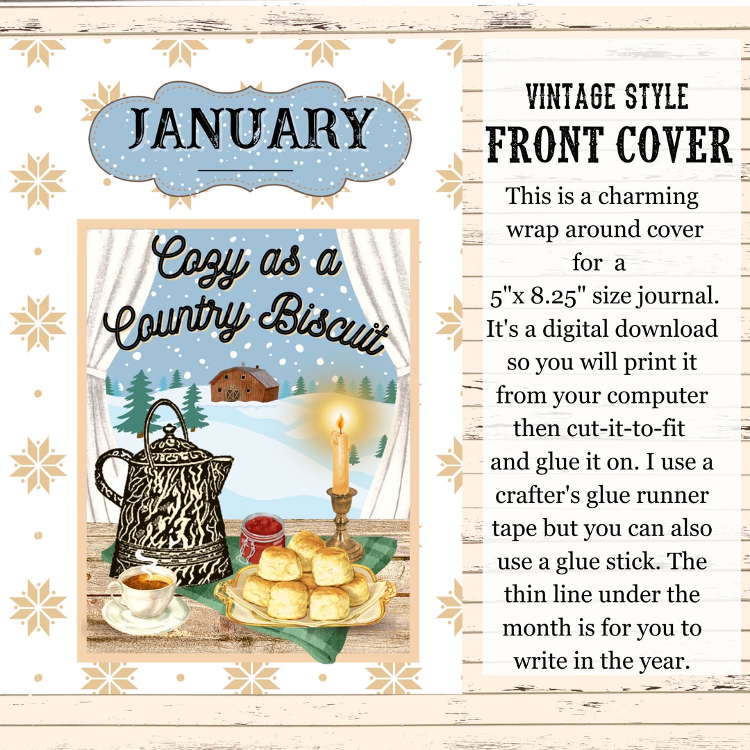 January Digital Planner-journal Cover -PDF - Etsy