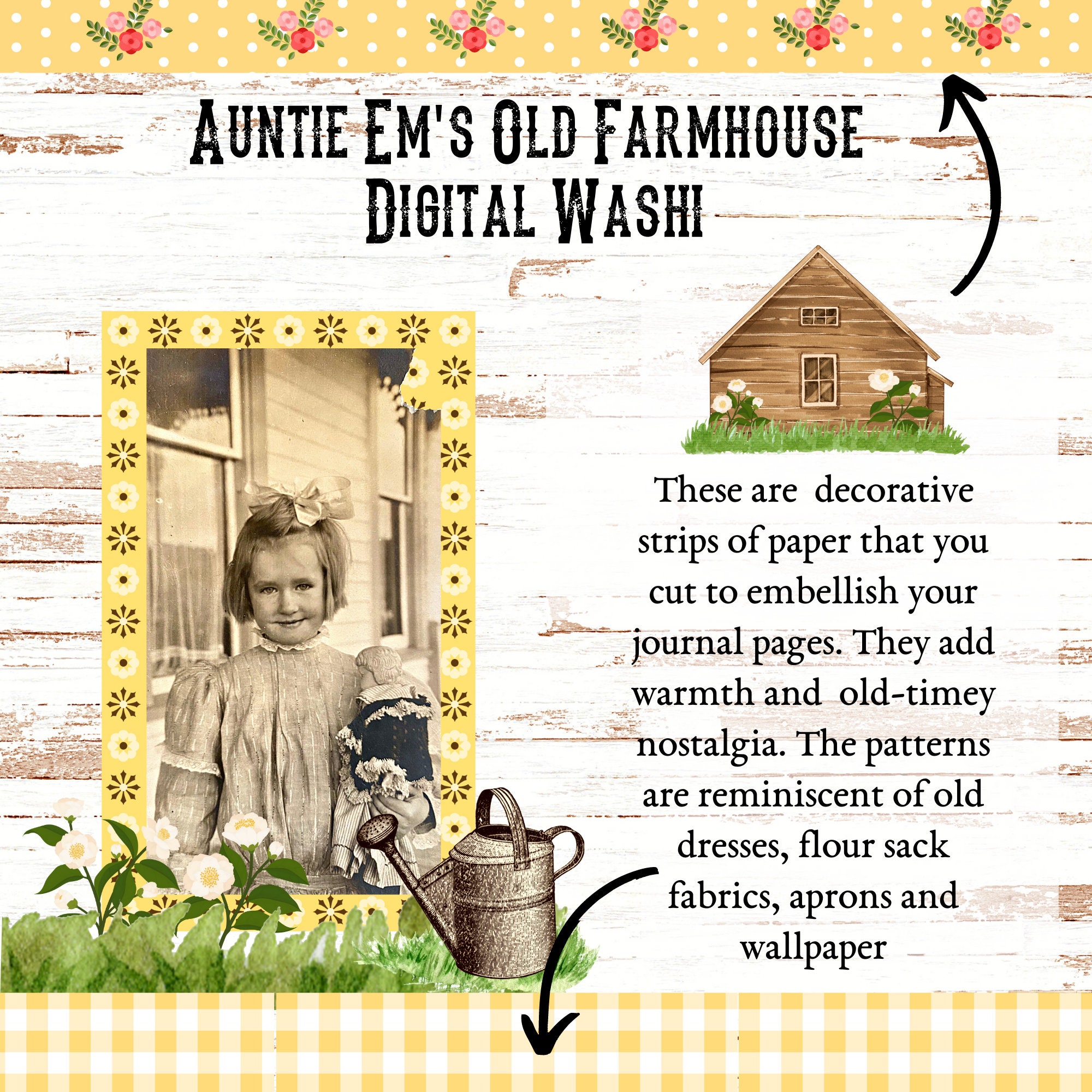 Sweet Springtime Printable Washi - Instant Download PDF - Etsy