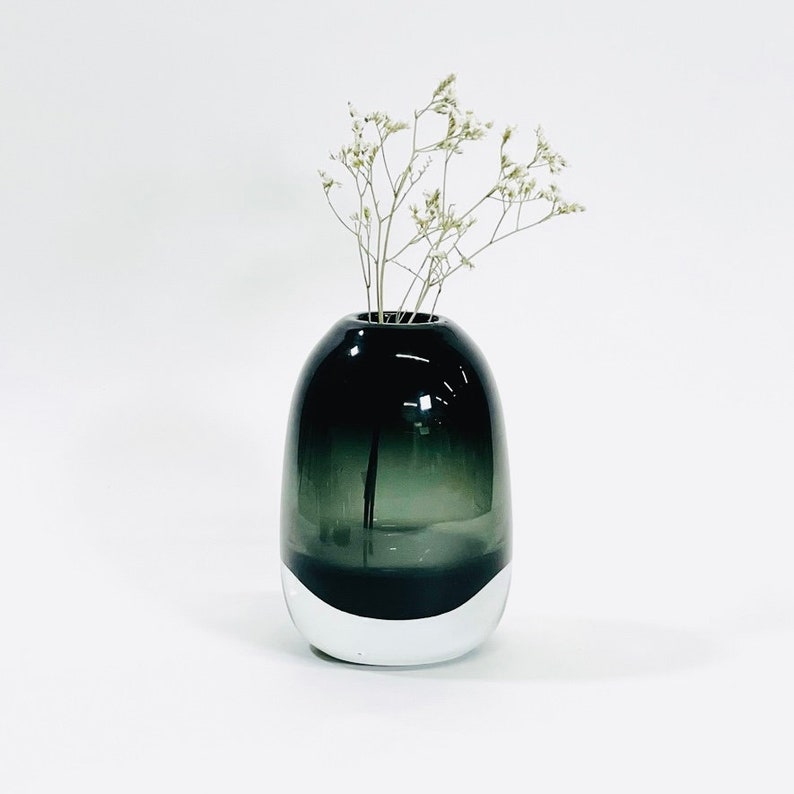 Modern Gradient Glass Flower Vase/ Decorative Hand Blown Glass - Etsy